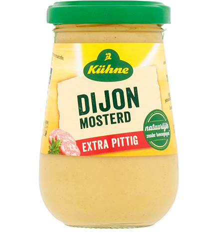 Dijon Mosterd Extra Pittig - 185gr | Kühne - Met liefde gemaakt